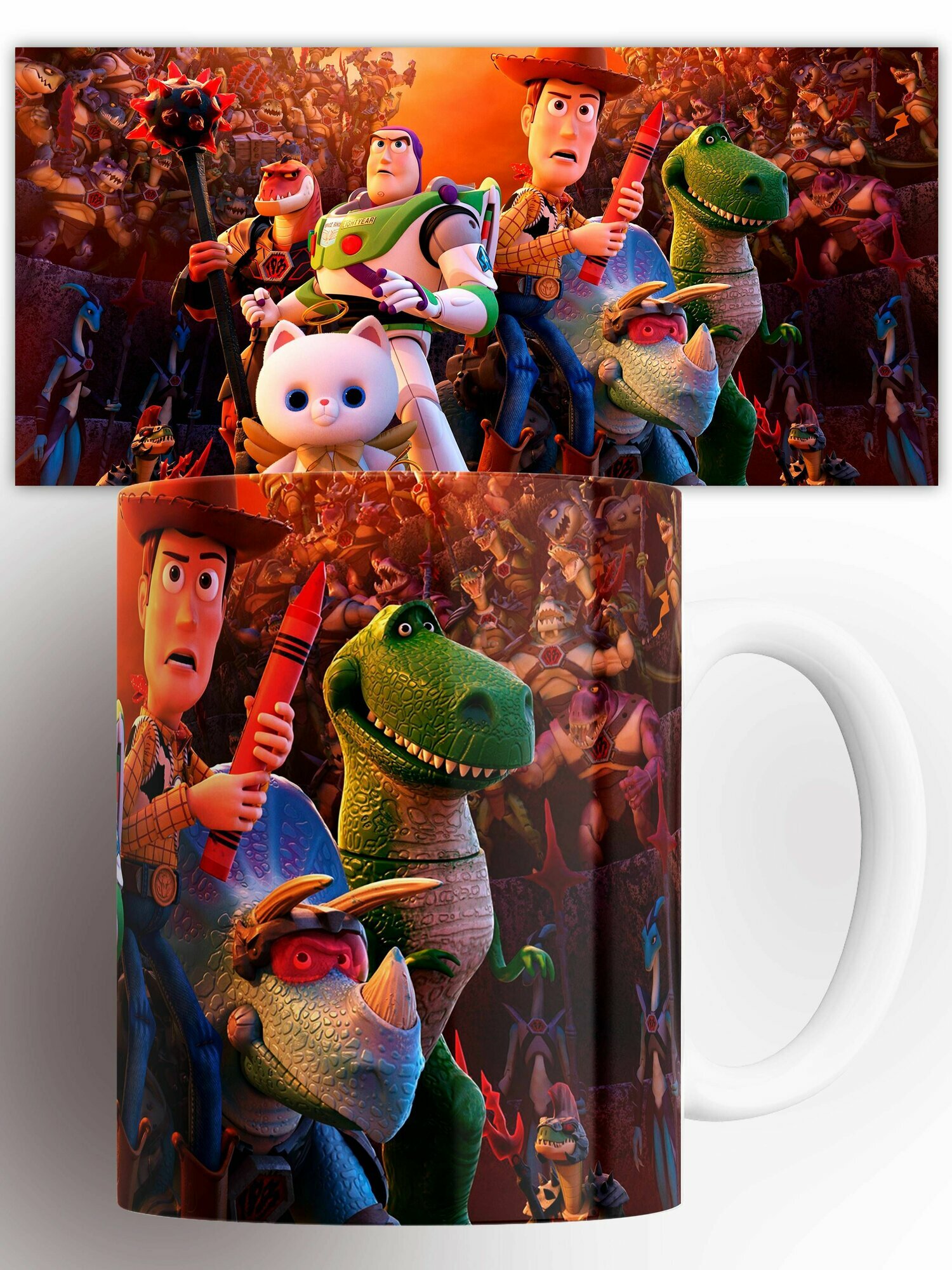 Кружка История игрушек Toy Story мультфильм , на подарок , с принтом 330 мл