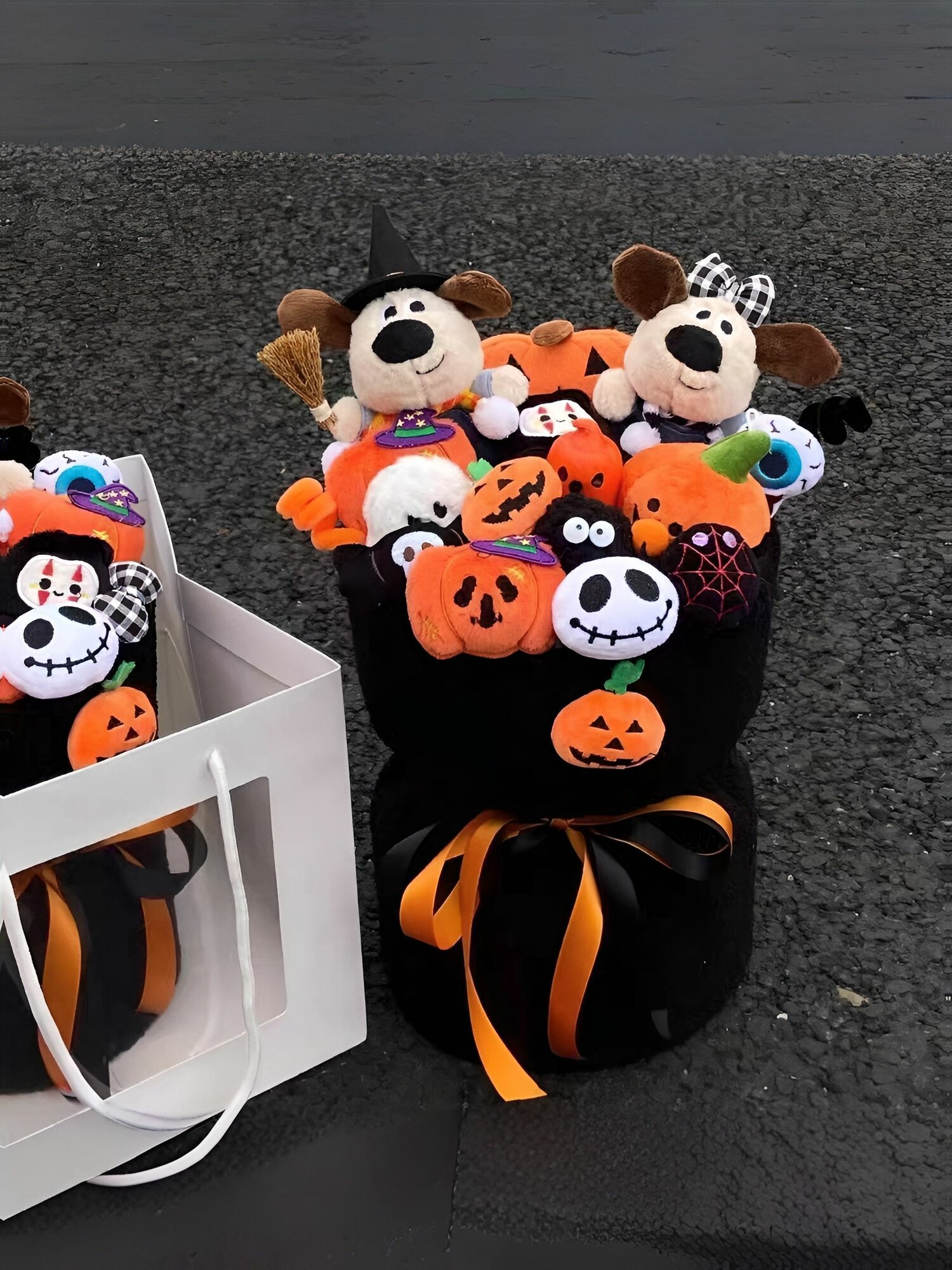 Хэллоуин Кукольный букет/Труба25х25х25cm