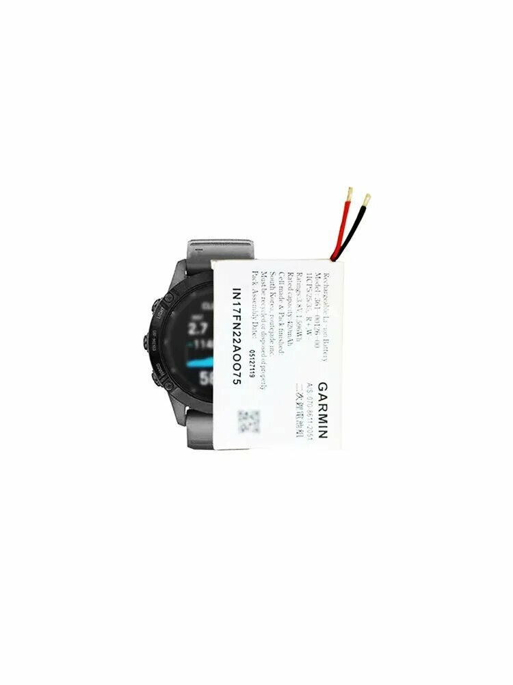 Новая запасная батарея 361-00126-00 для Garmin Fenix 6X 6Xpro Solar Sapphire Sports Fitness Tactix Delta Solar Smartwatch 420 мАч