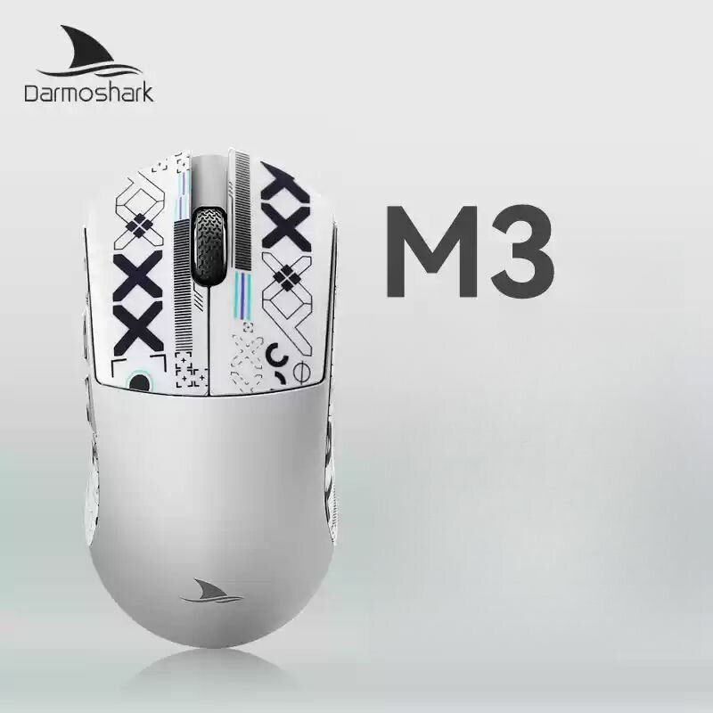 Darmoshark Мышь беспроводная, белый, серый