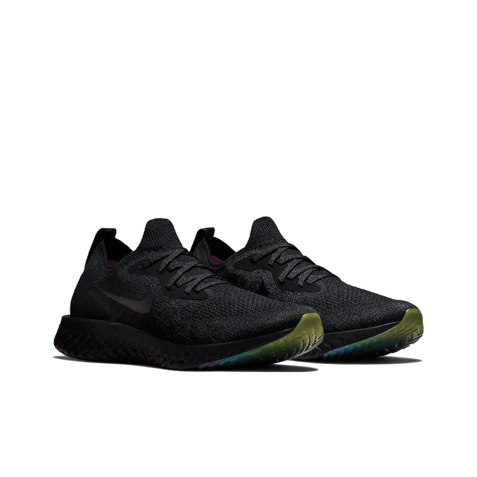 Кроссовки NIKE Epic React Flyknit 1, размер EU 41 стопа (26CM), черный — фото 1