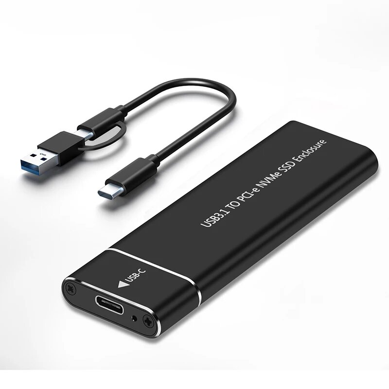 REM.AI Алюминиевый адаптер M.2 NVMe SSD USB C 3.1 Gen2 NVMe Case OTG Cable