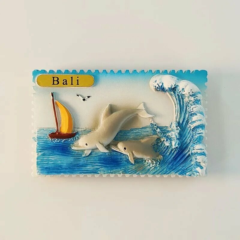 KNOW EASY-Балийское волшебство магнит-дельфин на вашем холодильнике!