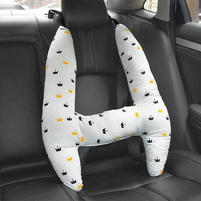Подушка и накидка для автомобиля 2-в-1, милая детская подушка, накидка на ремень безопасности для младенцев, подушка