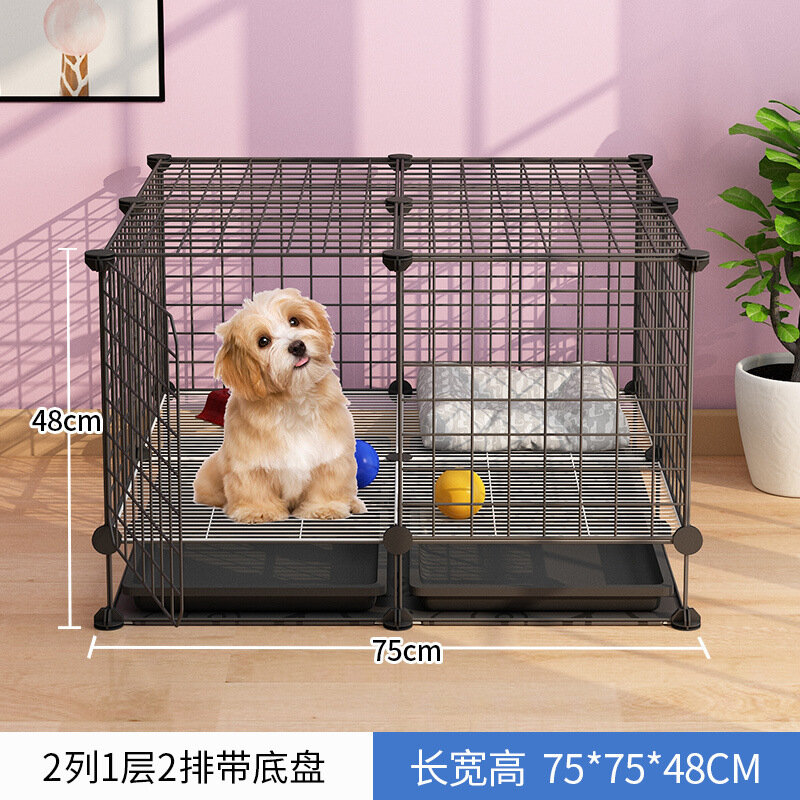 Средний клетка для домашних животных с туалетом интерьерная решетка для собак и кошек домашний вилла-клетка для пуделей