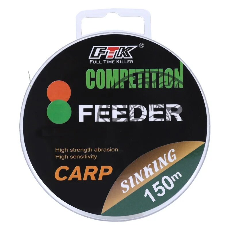 Леска FTK Competition Feeder Carp 150m, 0.14MM-15.35LB, Цвет: 150M