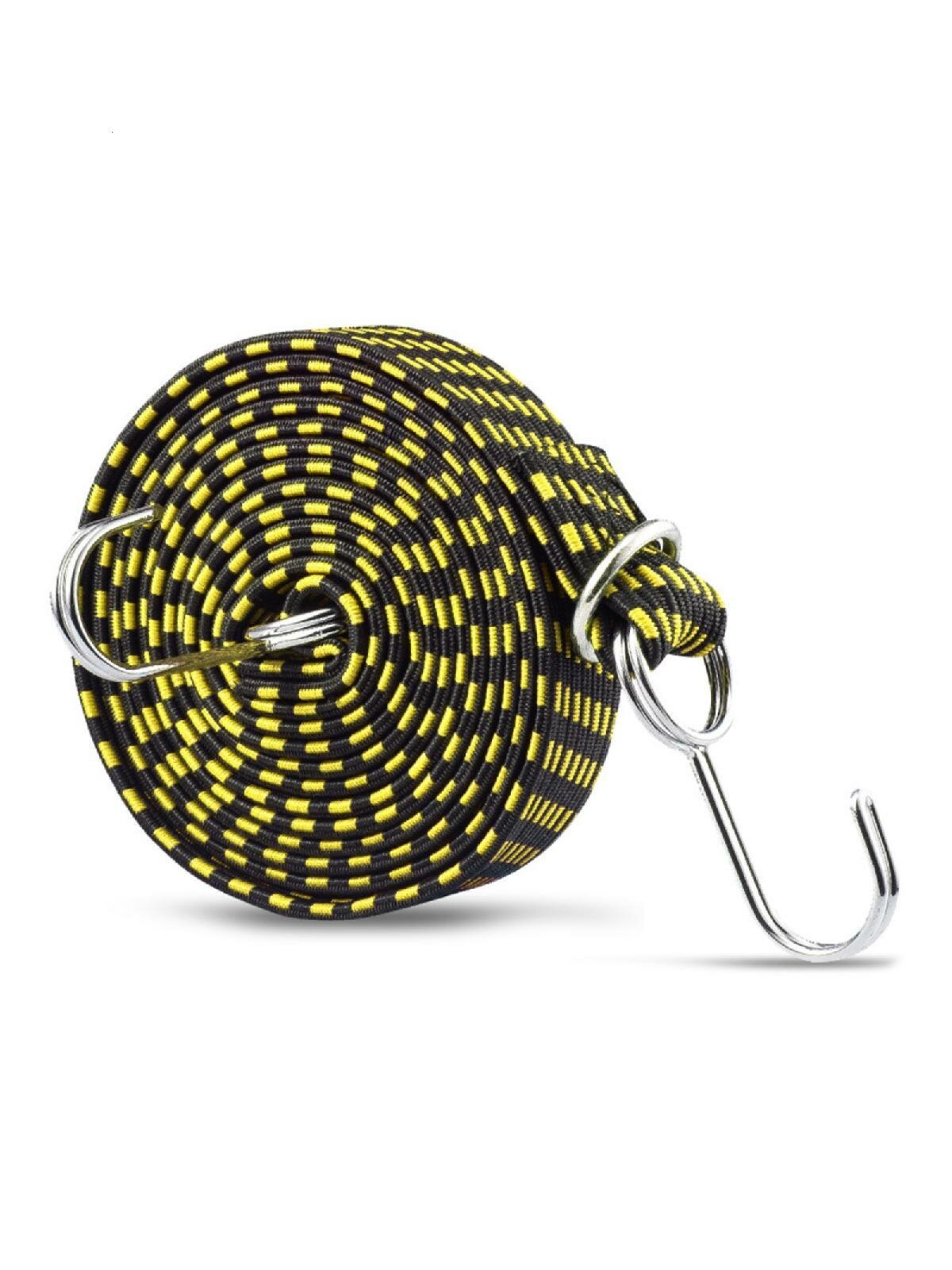 Прочный капроновый трос для крепления груза на мотоцикле, 4 метра черного желе