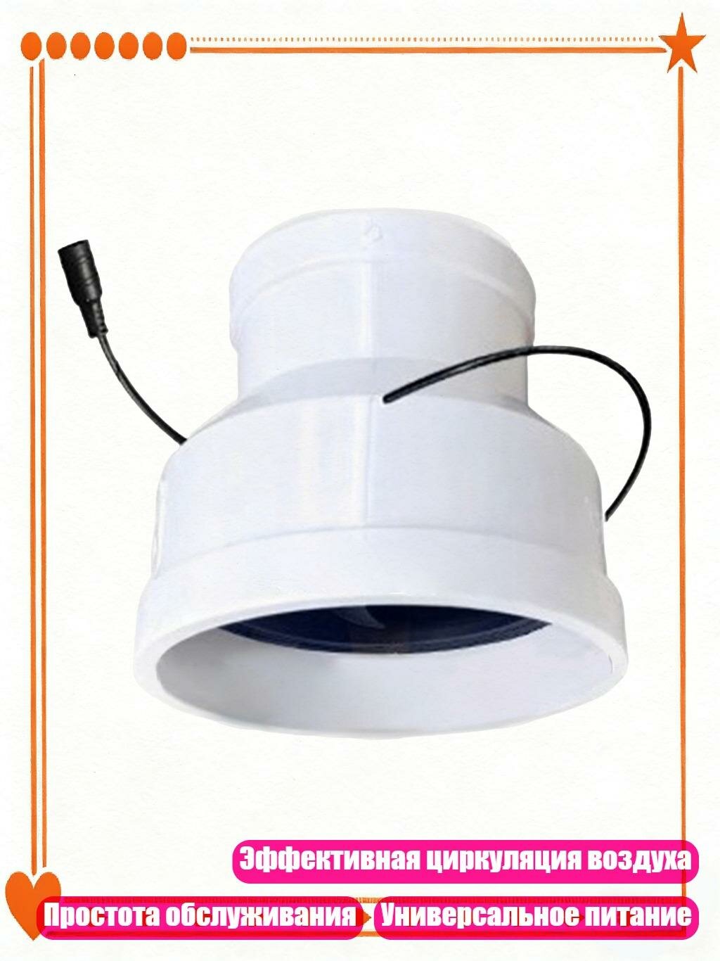 Вентилятор вытяжной из пластика АБС 75–110 мм