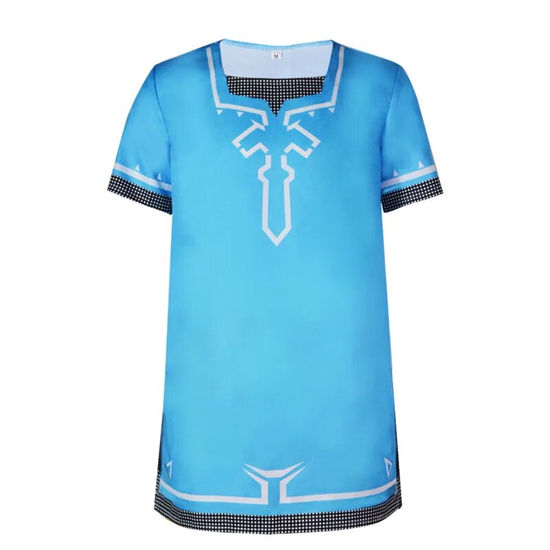 Зельда: Косплей плащ Линка из игры "Слезы Королевства", футболка, мужской, XXL, Only T-Shirts