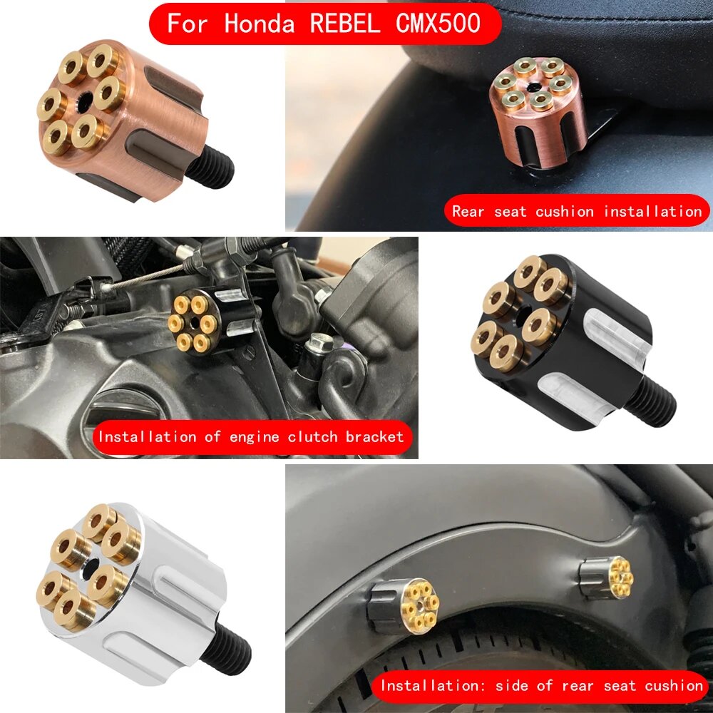 SAMUZOKI мотоциклетный алюминиевый болт заднего крыла M8, крепление винта для Honda Rebel Bronze