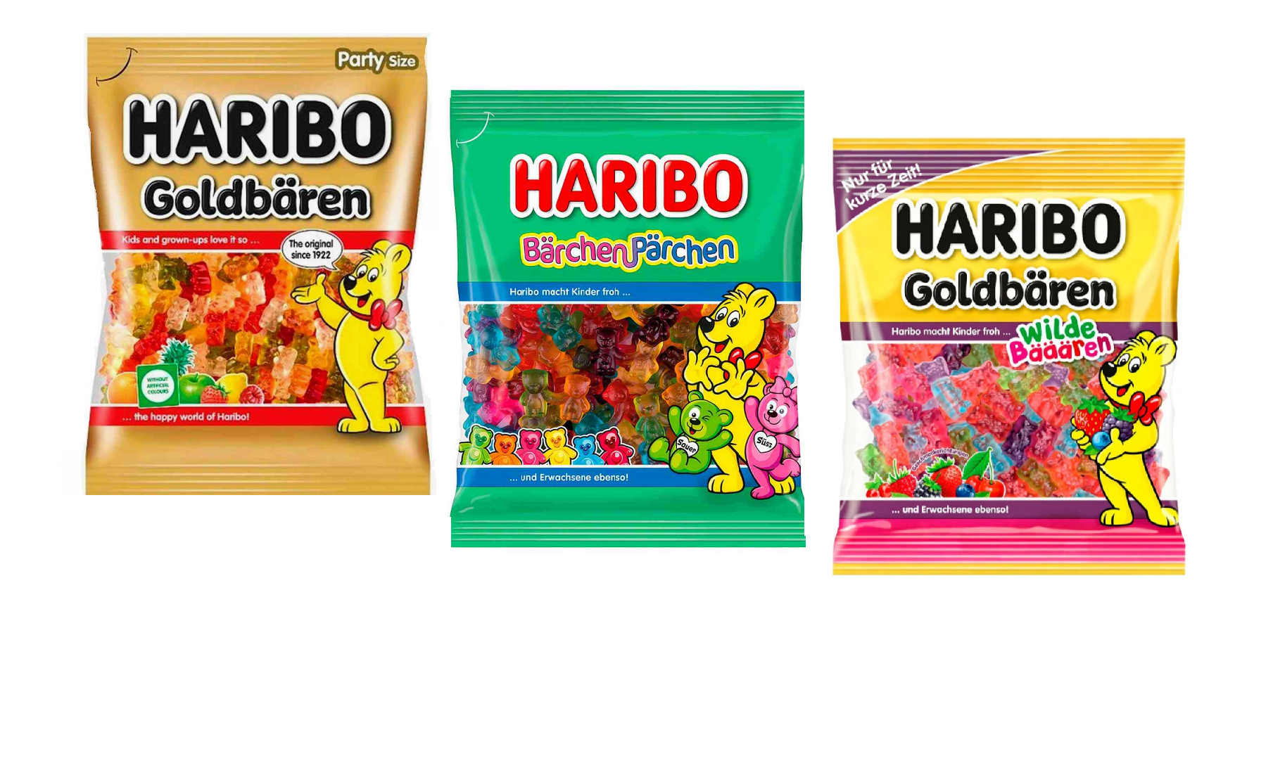 Набор жевательного мармелада Haribo " Мишки ", (Германия) (3 уп.)