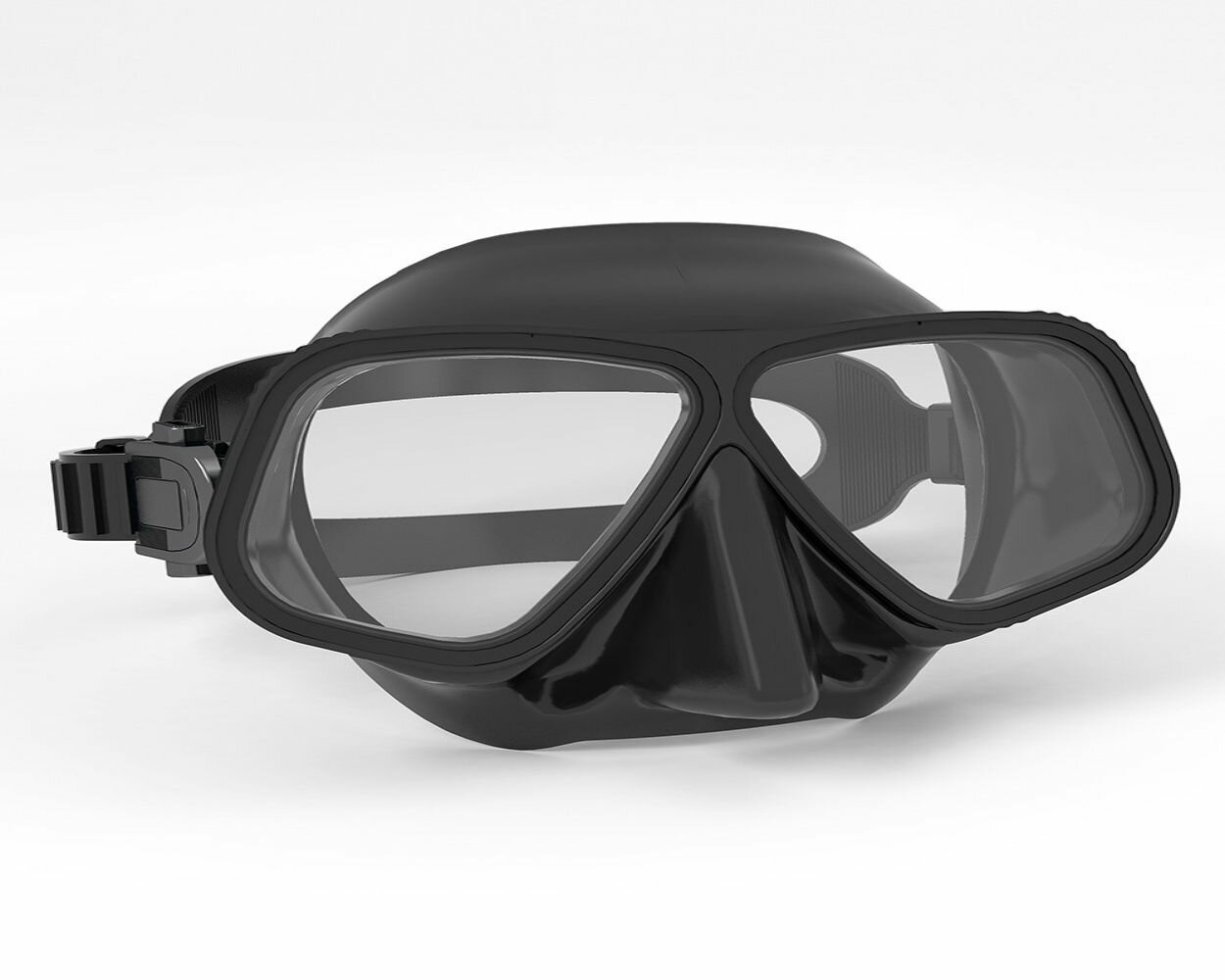 Маска для подводного плавания free diving HD с покрытием из нержавеющей стали и алюминиевого сплава, защита от запотевания
