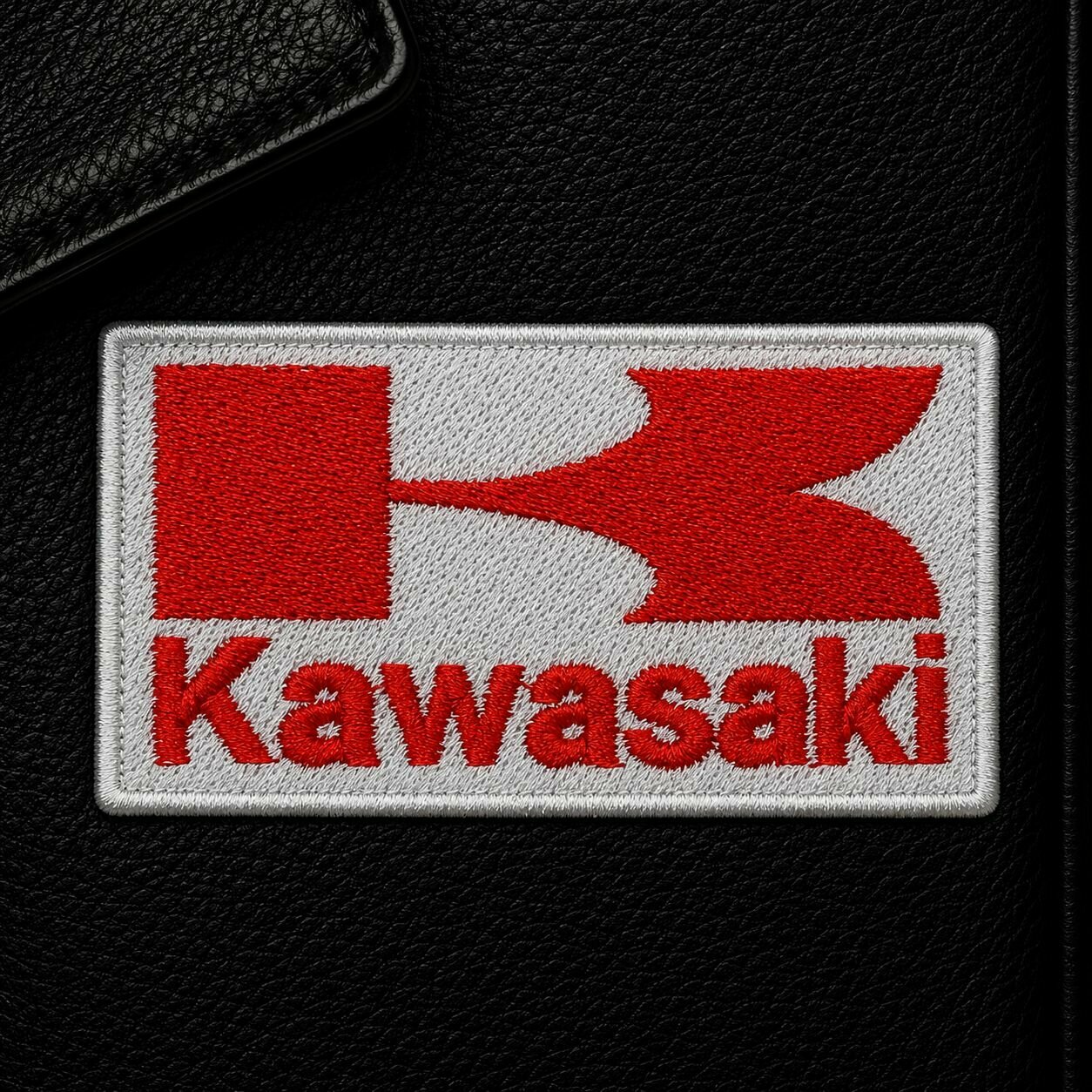 Нашивка, патч, шеврон "Kawasaki" 80x45mm PTC828