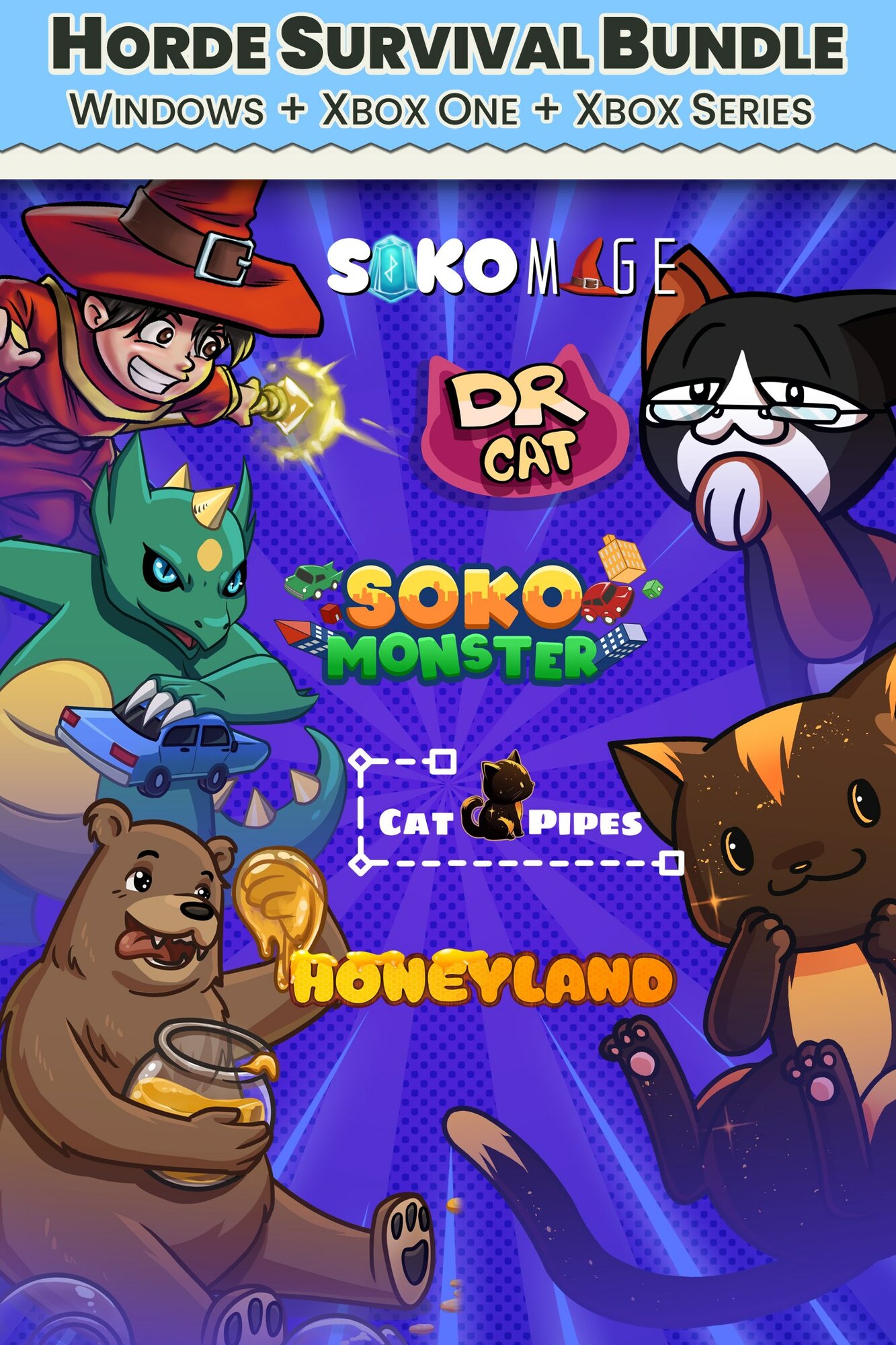 Набор Puzzle Bundle Xbox and Windows - HoneyLand, Sokomage, — Xbox Series X|S, Xbox One, PC — Ключ активации