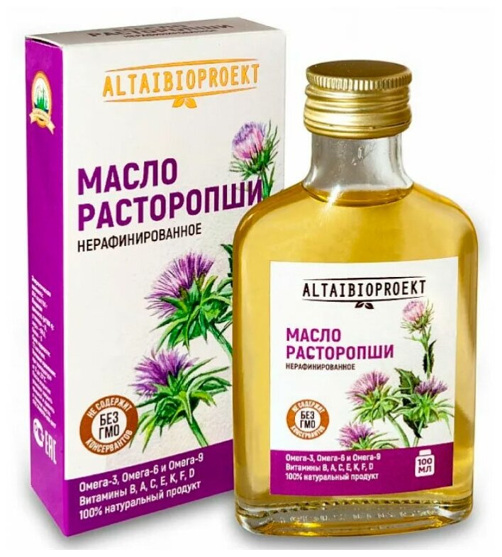 Масло расторопши, 100 мл