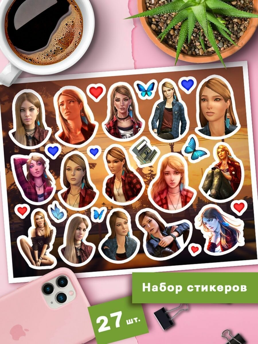 Наклейки Рейчел Эмбер Стикеры Life is Strange