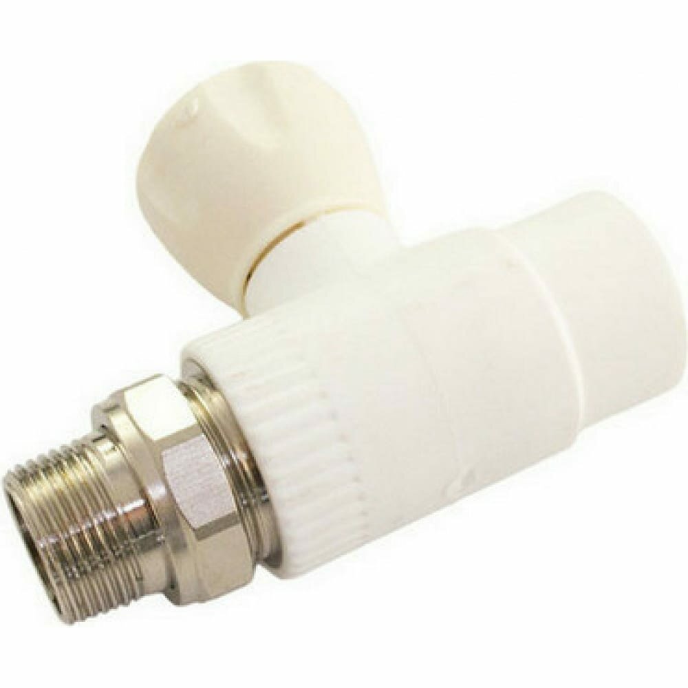 Кран MeerPlast полипропиленовый PPRC прямой Ду25х3/4" Ру25 под приварку / американка D200-00025 для использования в