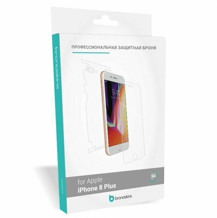 Защитная пленка для экрана и корпуса iPhone 8 Plus (Матовая, Защита задней панели)