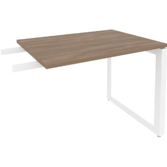 Брифинг-приставка Riva на О-образном м/к O. MO-BR-9 Дуб аризона/Белый металл 980*720*750 (Onix Direct)