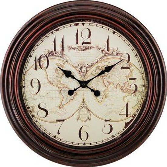 Настенные часы Lefard "WORLD MAP" 50х50х5 см, 39 см.