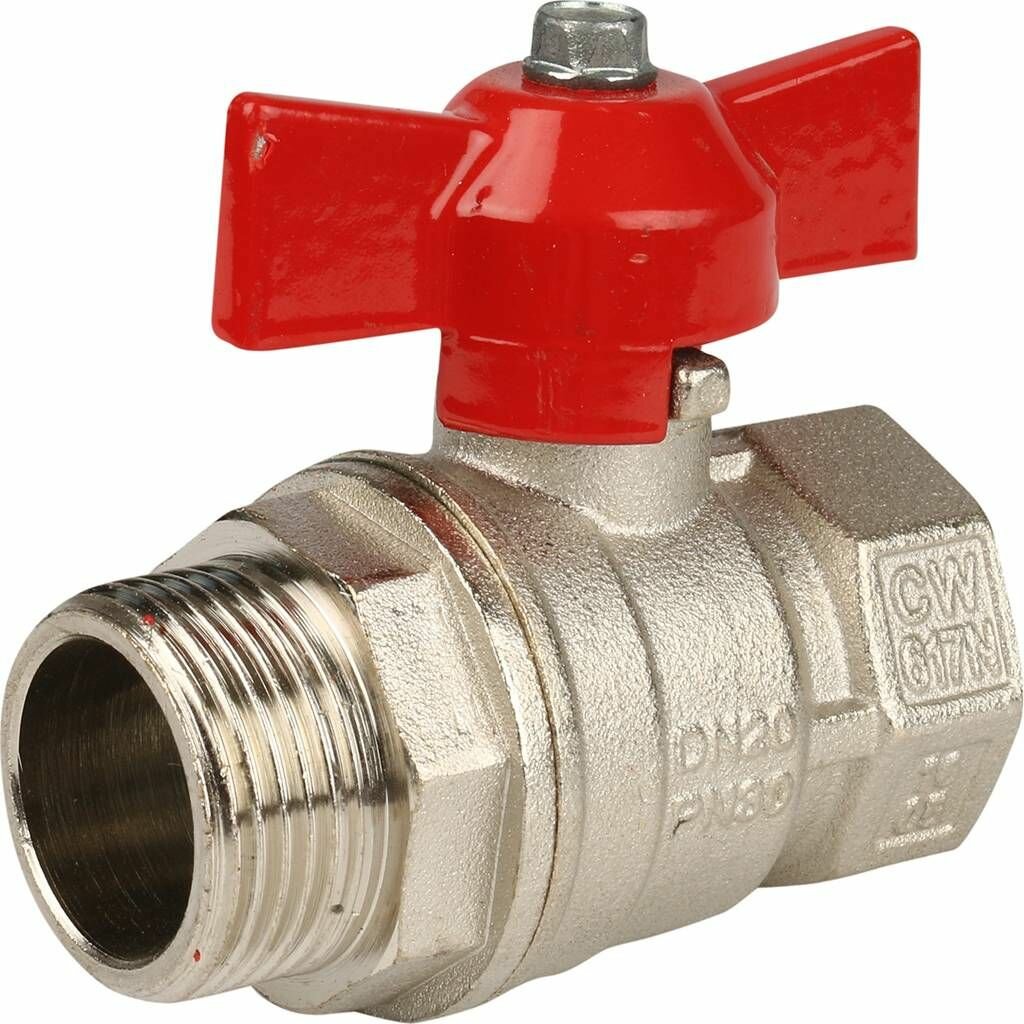 Кран шаровой Itap IDEAL 93 3/4" муфта/резьба полнопроходной (бабочка)