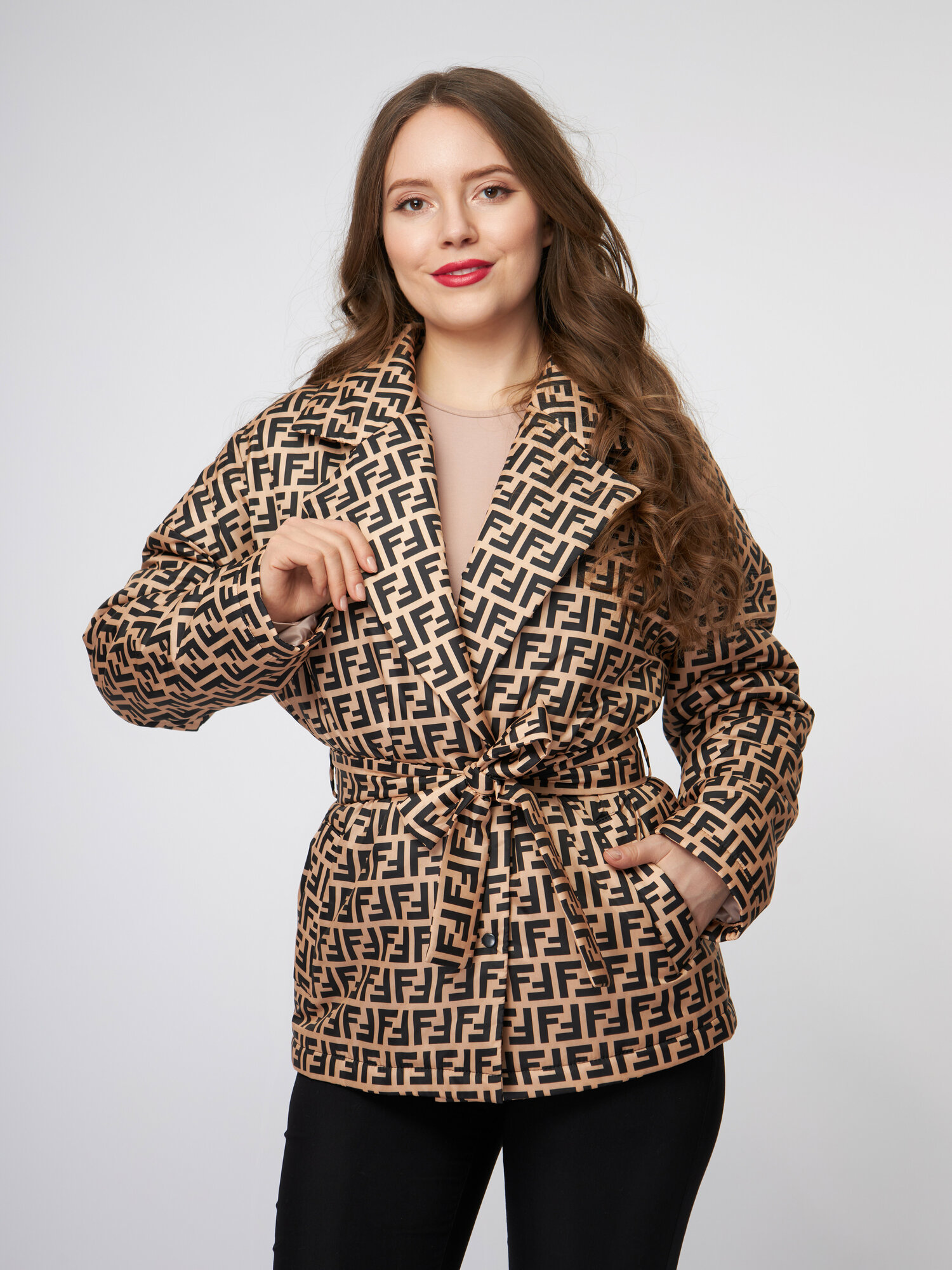 Куртка Принтованная стильная куртка