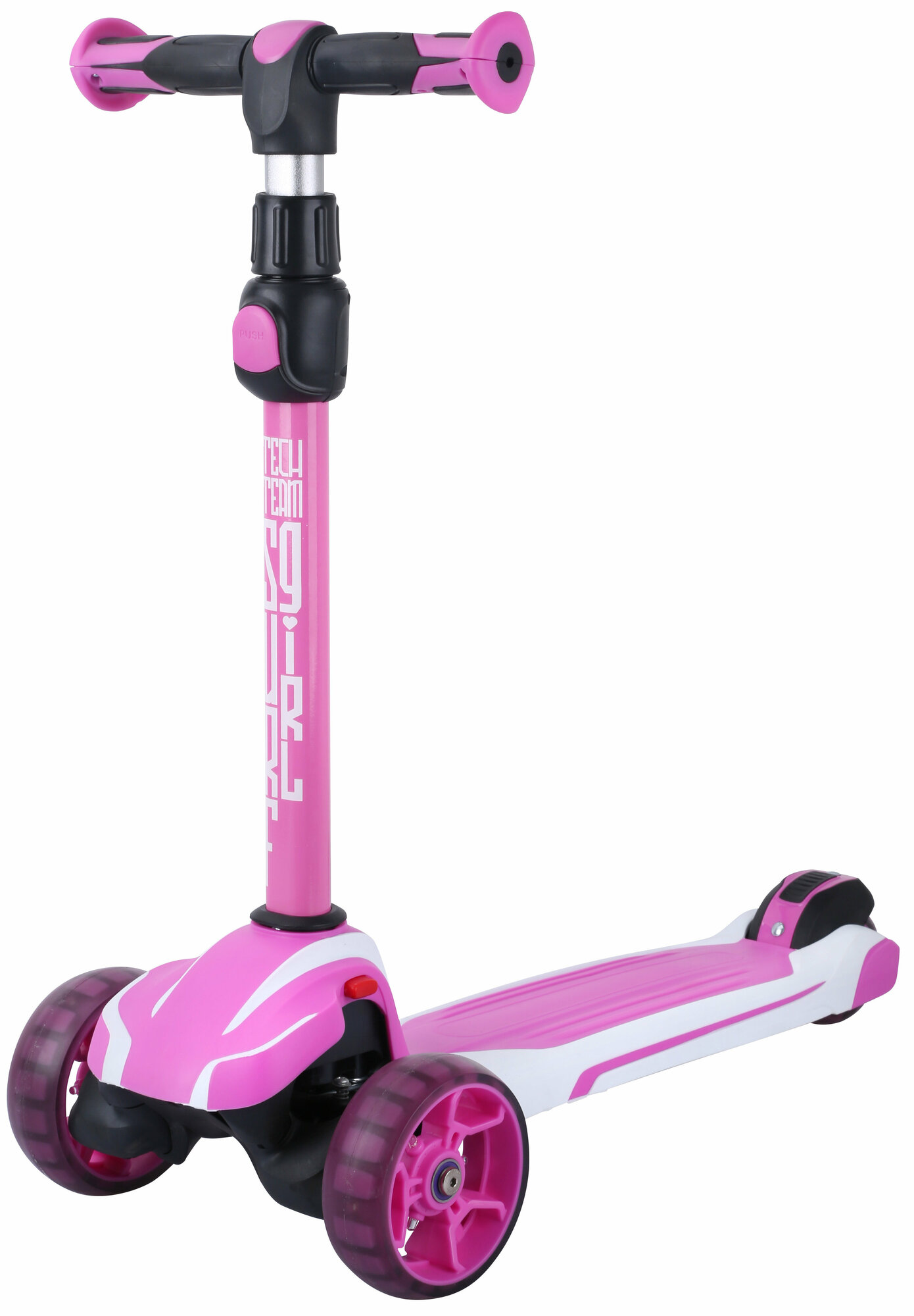 Детский самокат SURF GIRL white/pink, Tech Team, для городских прогулок и активного катания