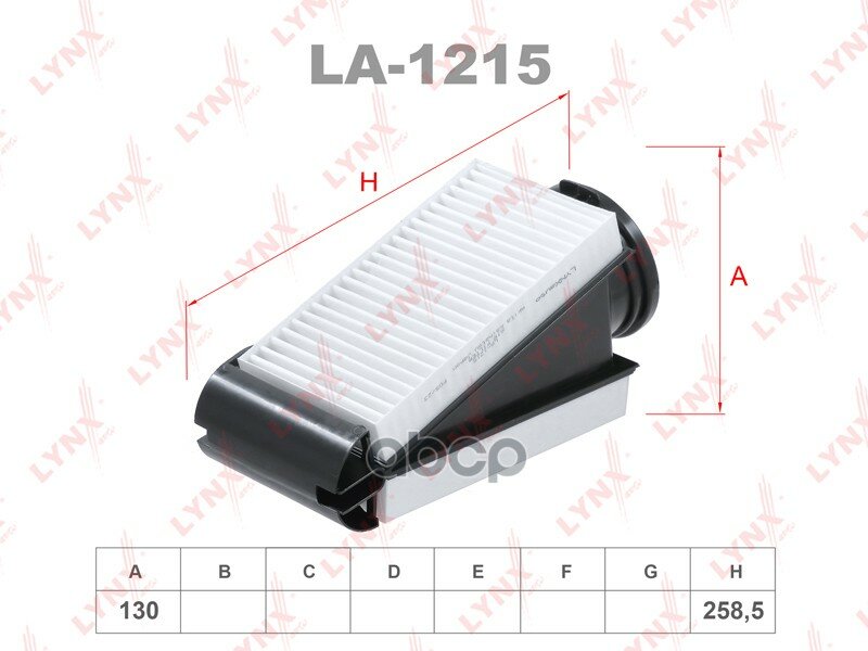 Фильтр воздушный LYNXauto арт. LA1215
