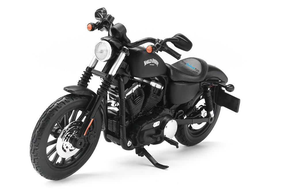 Модель коллекционная Harley-davidson sportster iron 883 flat black 2013 / харлей дэвидсон айрон черный (длина 18 см)