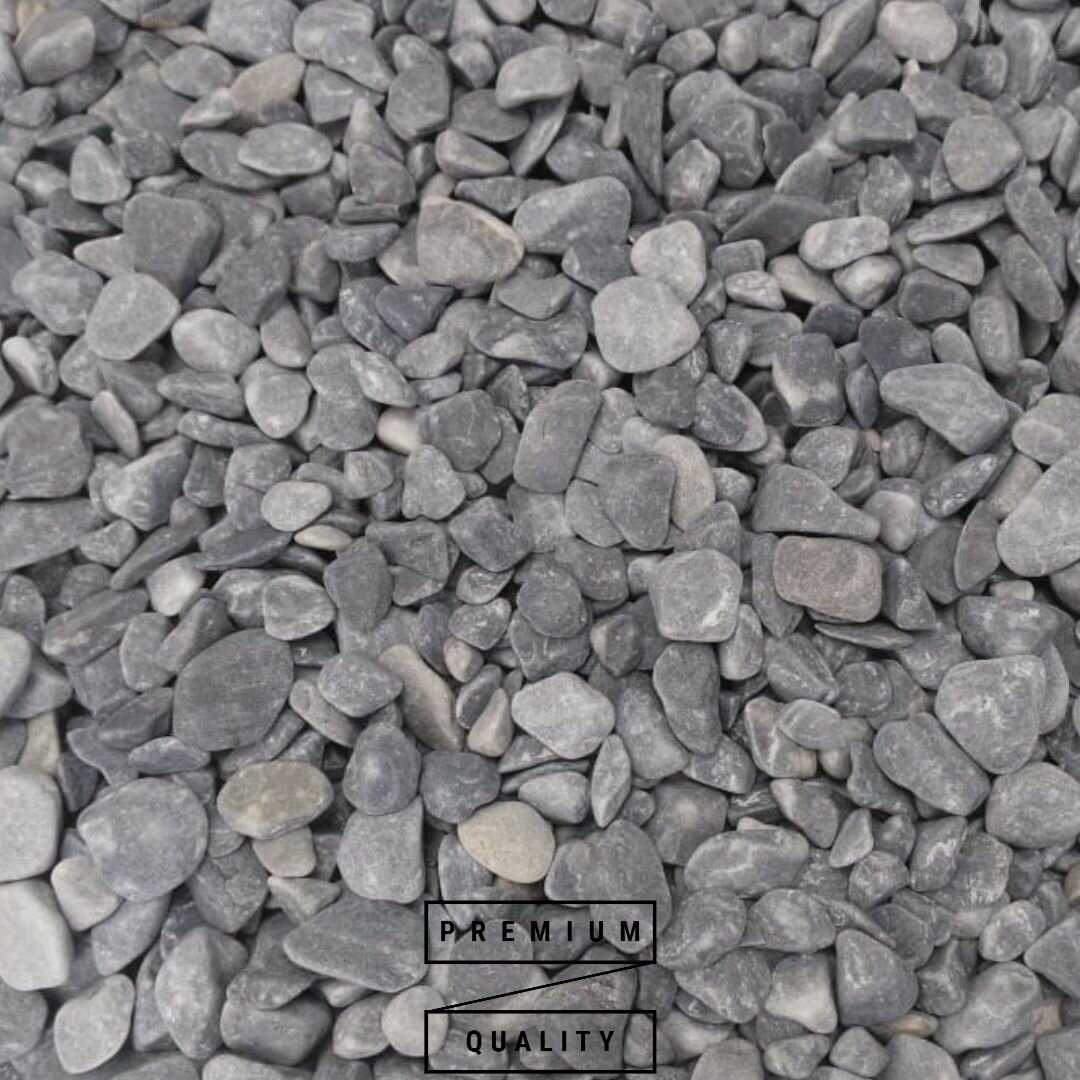 Мраморная крошка черная, 10-20мм, 3 кг