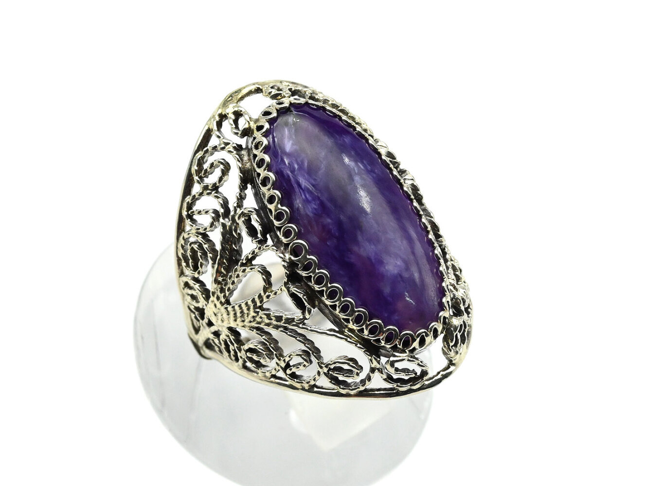 Кольцо, чароит