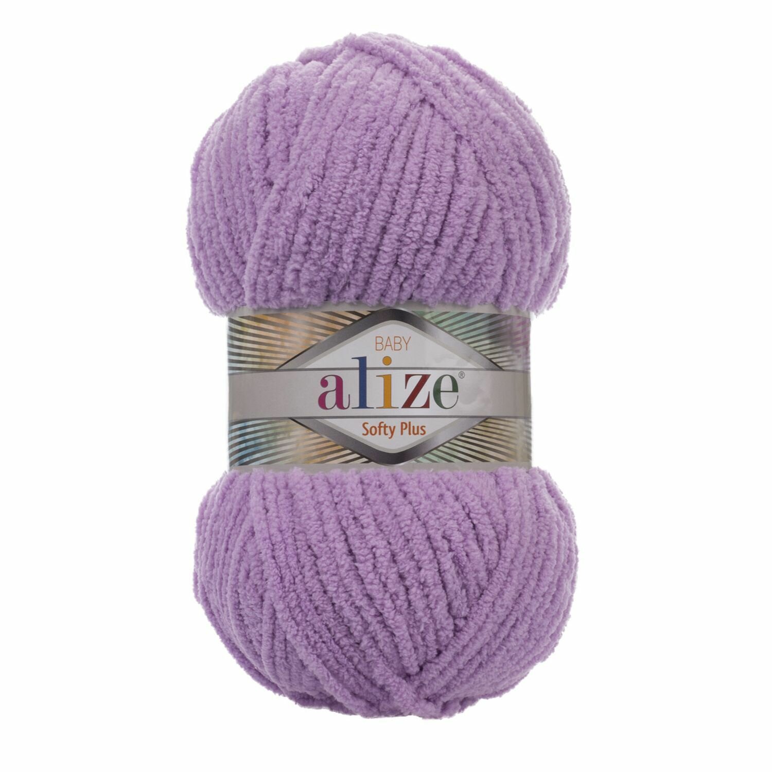 Пряжа ALIZE SOFTY PLUS (Ализе), сирень - 47, 100% микрополиэстер, 5 мотков, 100 г, 120 м.