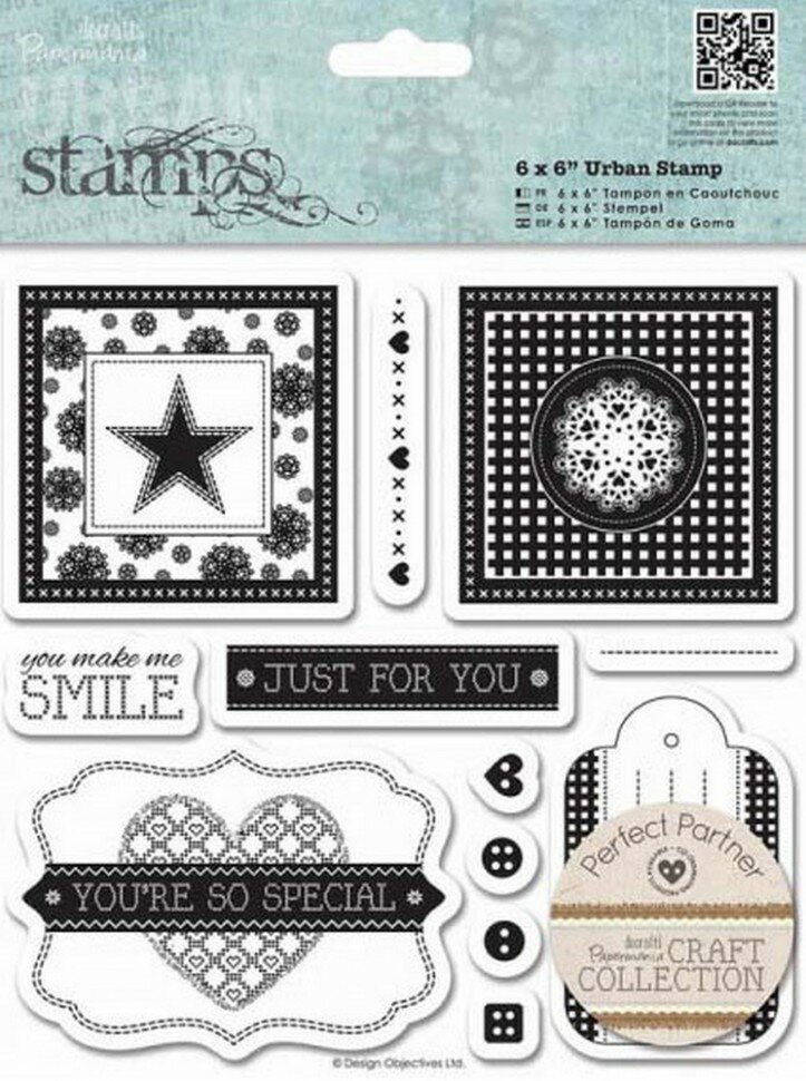 Docrafts PMA907222 Набор штампов Craft Collection - Pastels, 21 х 14.8 см