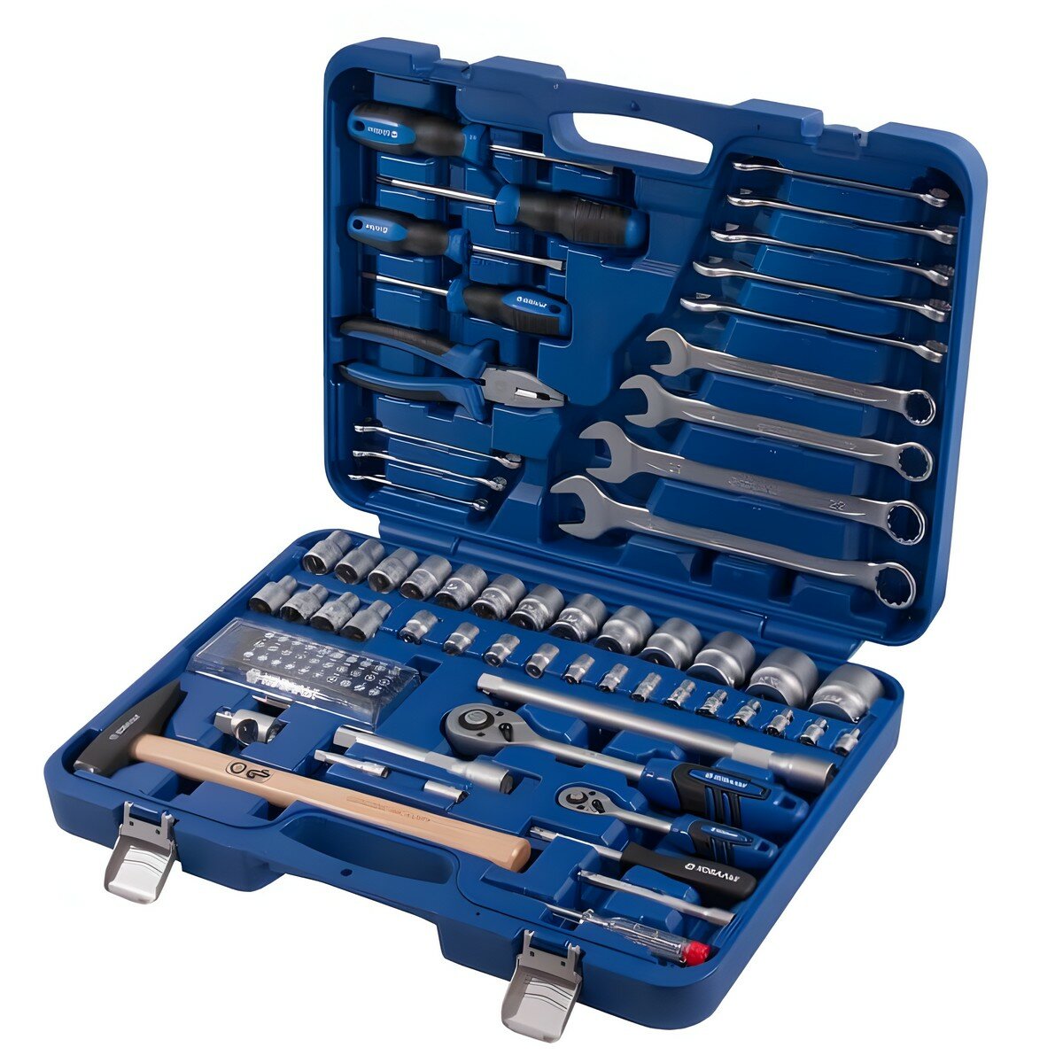 Набор инструментов 88 пр. (1/4', 1/2', кейс) кобальт 010105-88