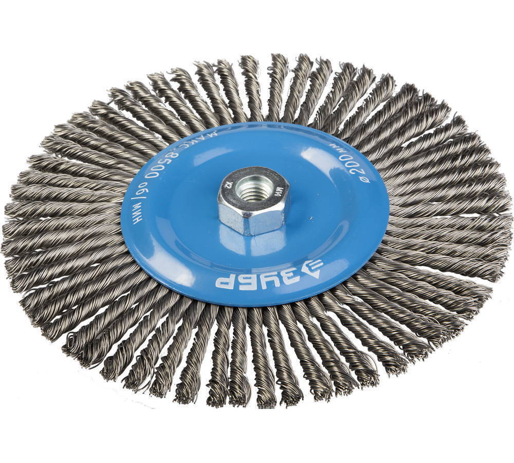 ЗУБР 200 мм, стальная проволока 0.5 мм, щетка дисковая для УШМ (35192-200)