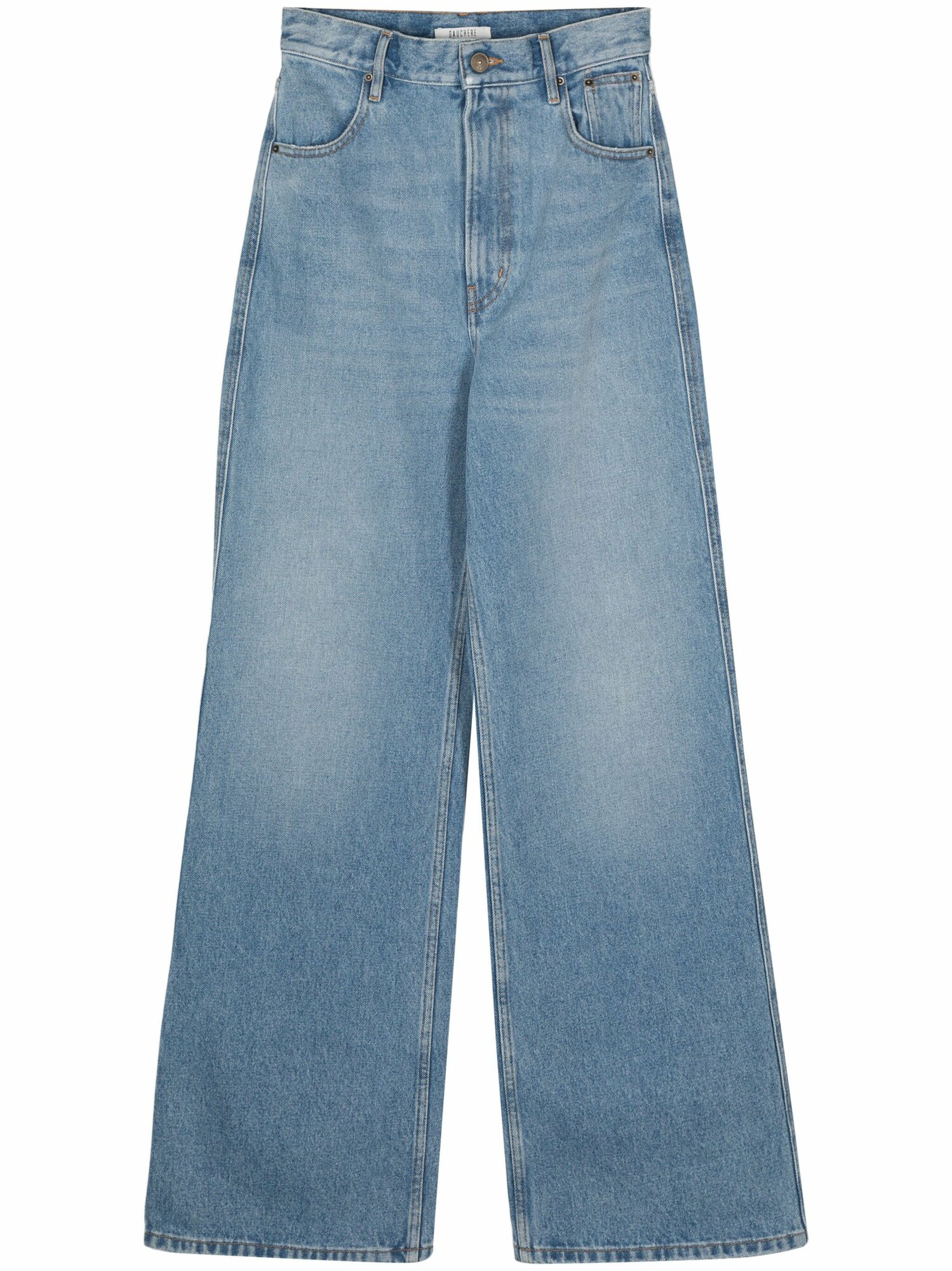 Джинсы High-waist wide-leg jeans 