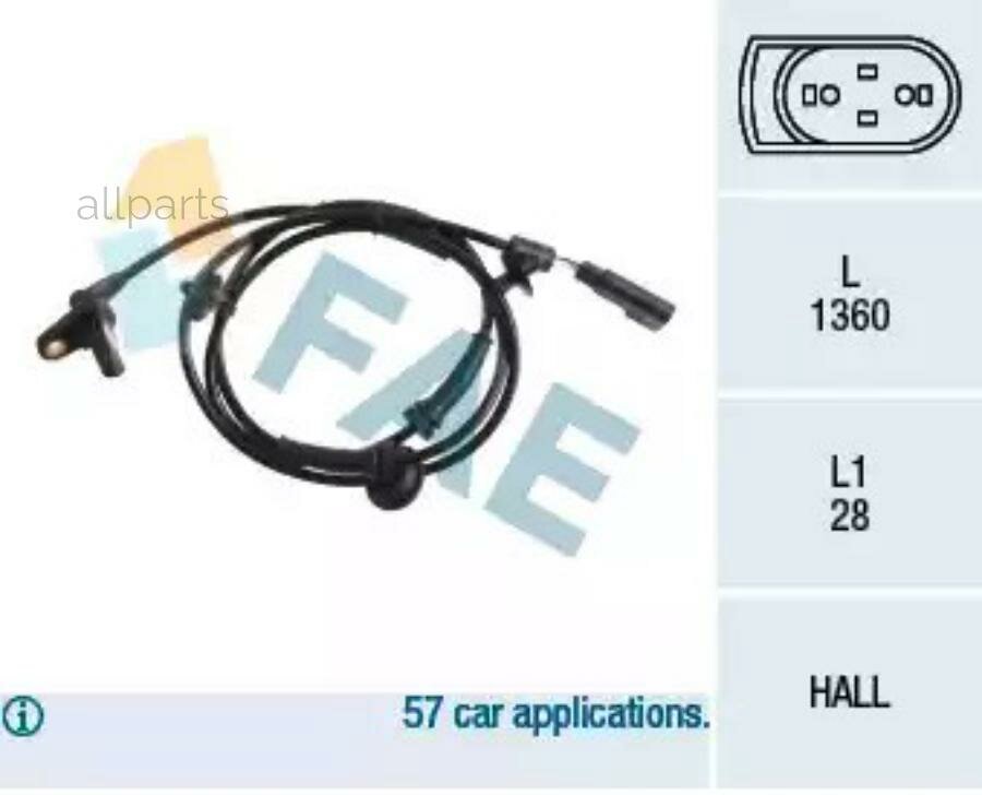 FAE 78216 Датчик ABS