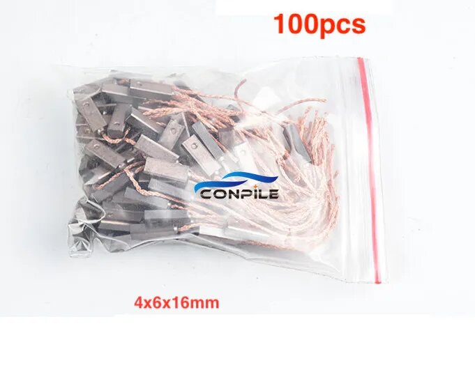100 шт. для Bosch BMW Volkswagen Audi Changan Geely Ford Volvo угольные щетки генератора 4x6x20mm