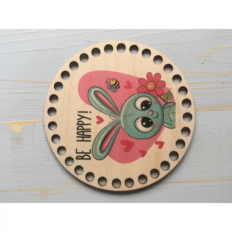 Деревянное донышко для корзины диаметр 15 см