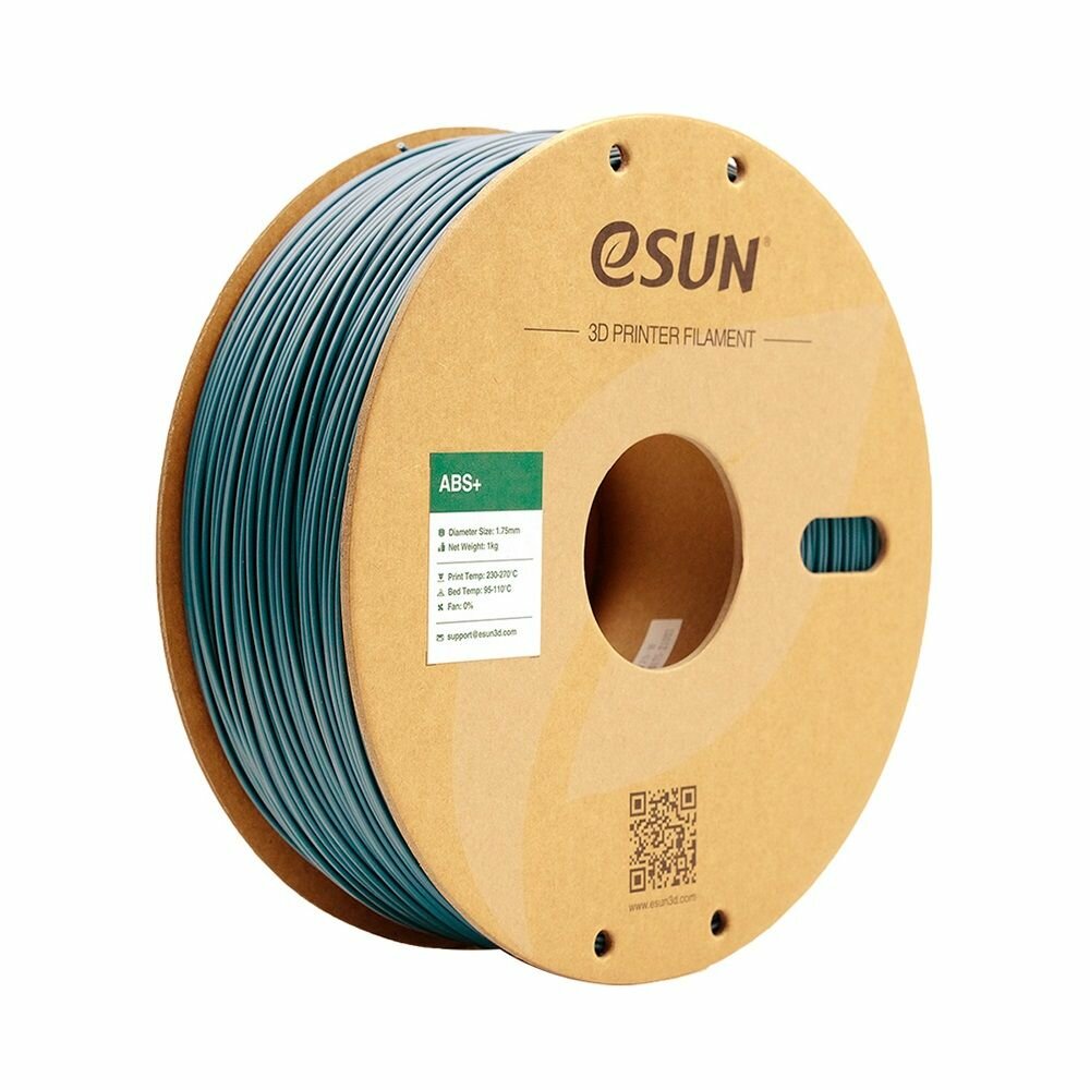 Катушка ABS+ пластика ESUN 1.75 мм 1 кг, серая ABS+175H1P1