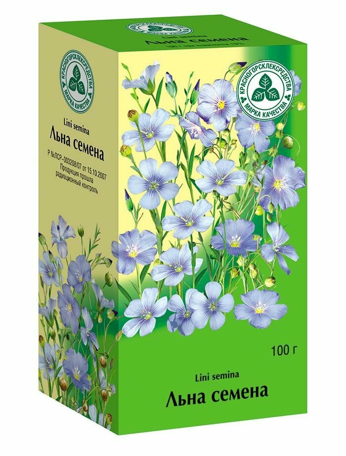 Льна семя (Красногорсклексредства), 100 г