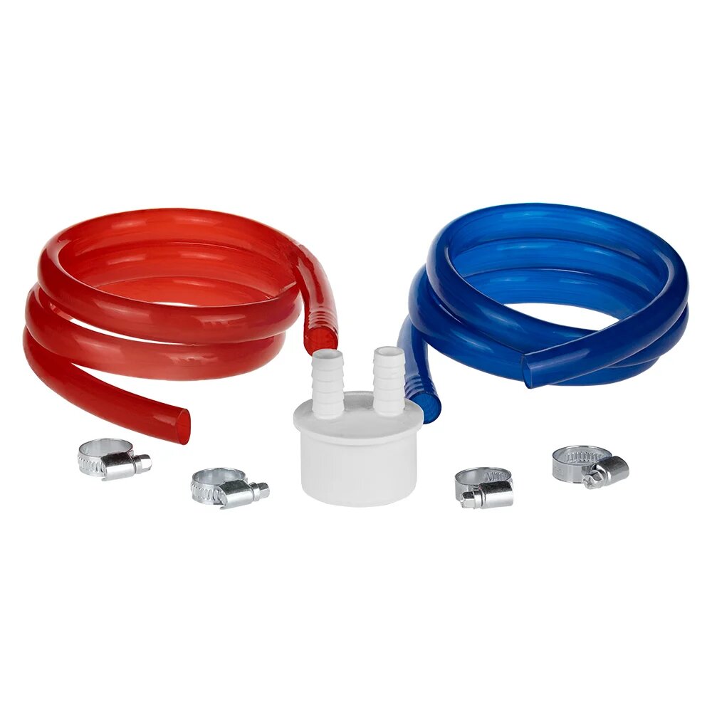 Комплект для подключения промывных фильтров MasterProf штуцер, дренажные шланги, хомуты ИС.101142