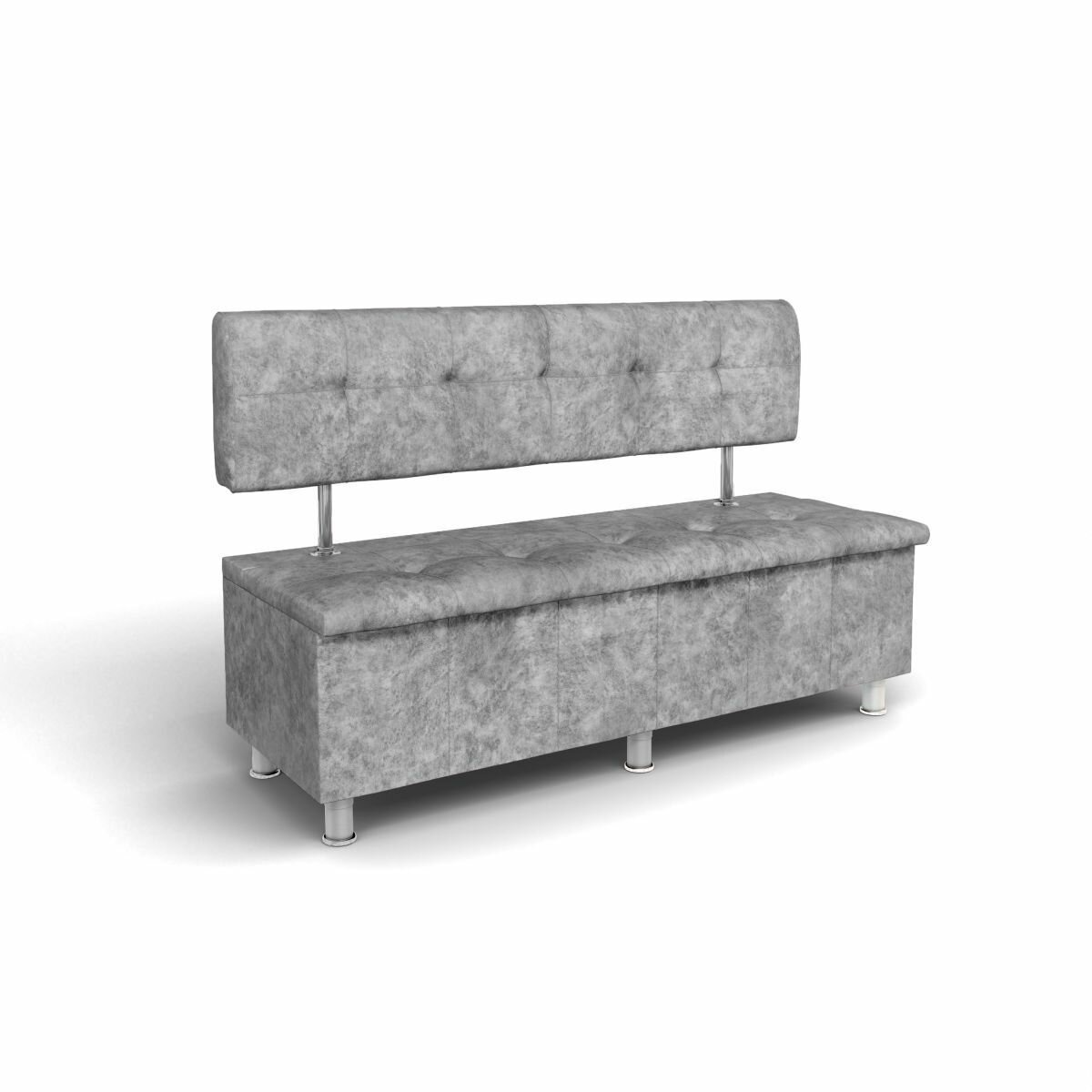 Кухонный диван торонто МД 1500 велюр Графит (Бител)