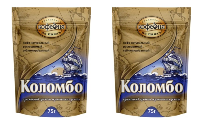 Московская кофейня на паяхъ Кофе растворимый Коломбо, 75 г, 2 уп