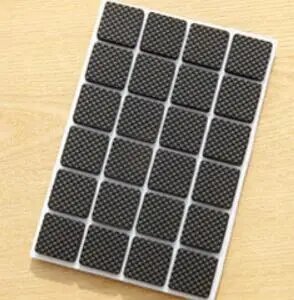 1-24 шт. утолщенные самоклеящиеся мебельные ножки, коврик, фетровые подушечки, противоскользящий коврик, демпфер бампера для стула, стола, защитная фурнитура 24pcs 2.1x2.1x0.4cm