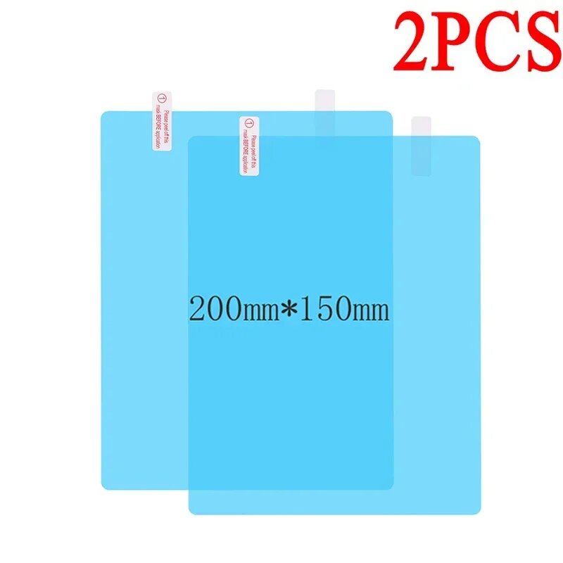 Защитная пленка для зеркала заднего вида автомобиля, наклейка на боковые окна, противотуманные, блики, непромокаемая, водонепроницаемая, зеркальная пленка, прозрачная нано-коратиновая пленка 200mmx150mm-2pcs