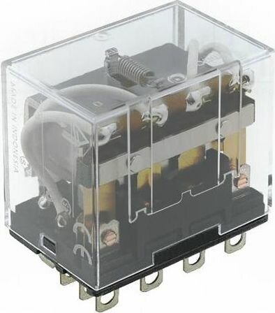Реле OMRON LY4N-DC24 электромагнитное, 4PDT, Uобмотки 24ВDC, 10A/110ВAC, 10А, 1 шт