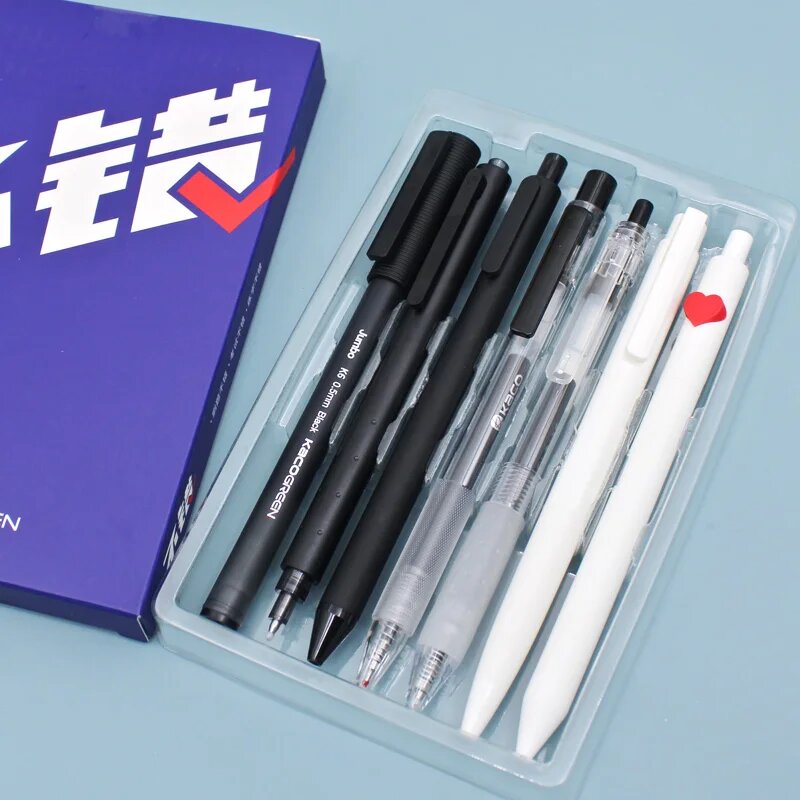 Гелевые ручки Xiaomi Kaco 7 шт. Темно-синий, 7pc Pen Set