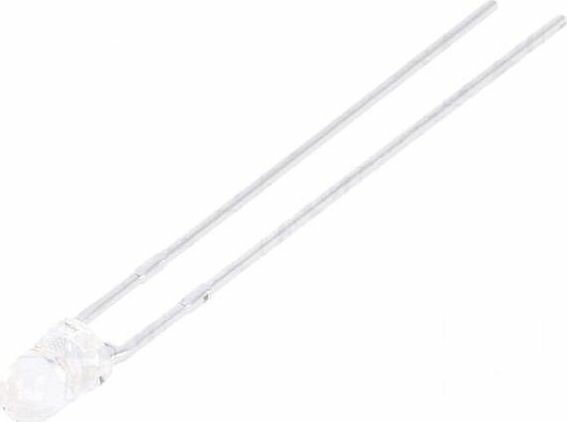 Светодиод KINGBRIGHT L-7104QBC-D LED 3мм синий 900-1600мкд 20 град. Поверхность: выпуклая 1шт