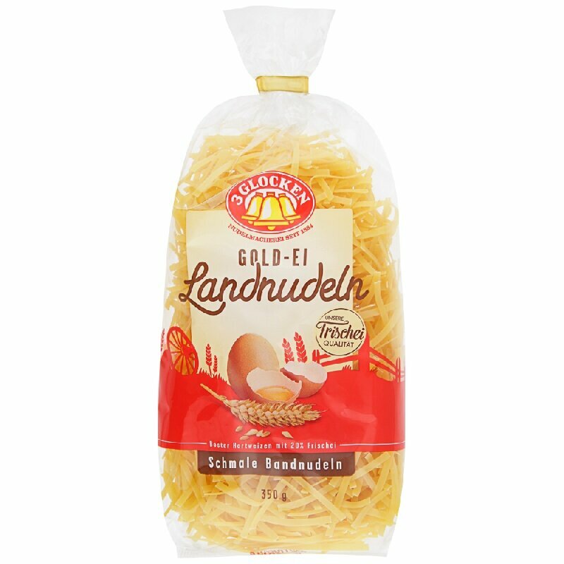 Макароны 3 GLOCKEN Gold-Ei мелкая лапша Schmale Bandnudeln 350г